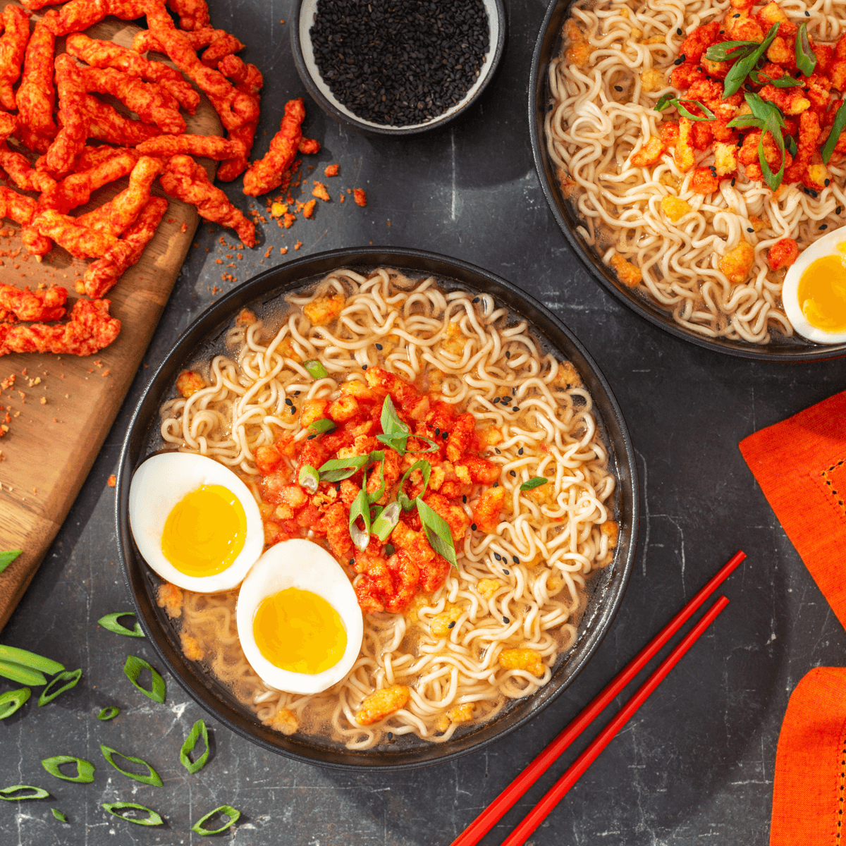 Ramen noodles in microwave store